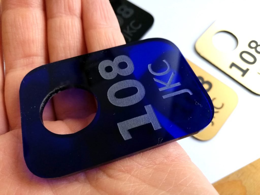 Dressing Room Number Plastic - Laser Cut Number